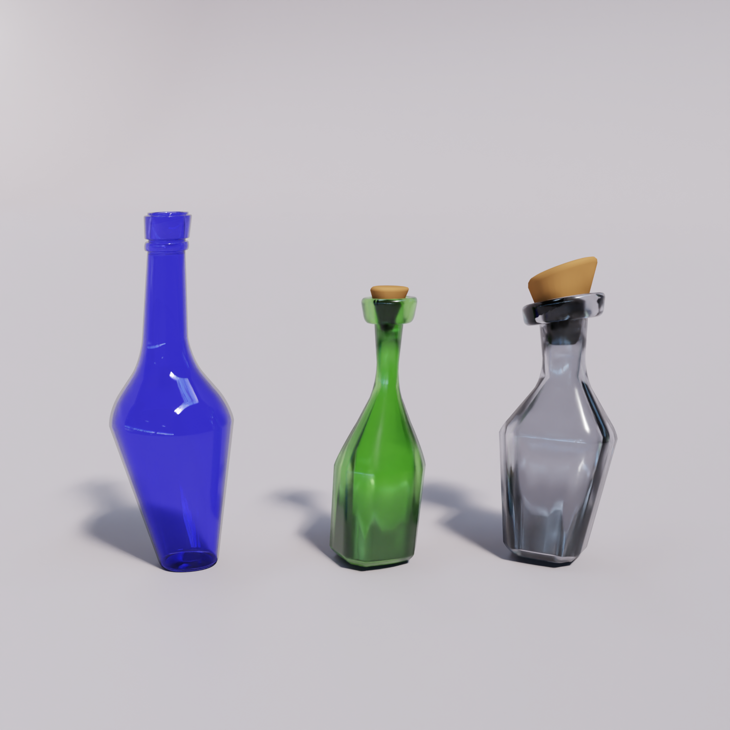 Bottles | FREE Interior Decorations models | BlenderKit