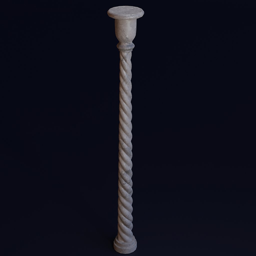 Column-04 | FREE Molding / Carving models | BlenderKit
