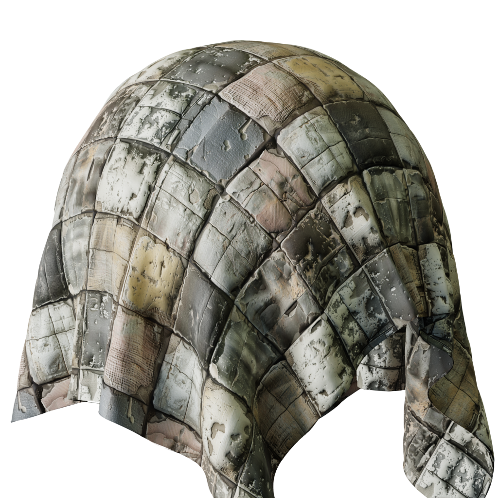 Patched linen fabric | FREE fabric materials | BlenderKit