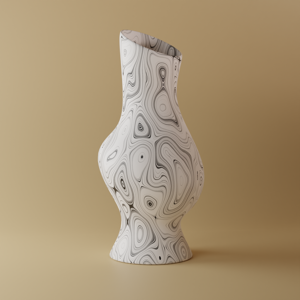 Small ceramic glossy vase decoration | Vases models | BlenderKit