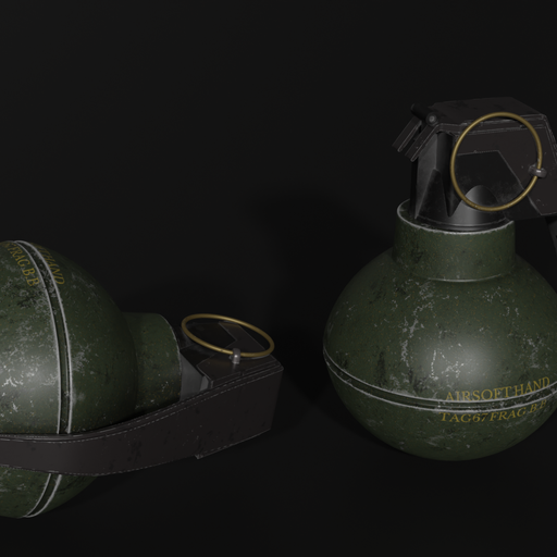 BlenderKit | Download the Hand Grenade model