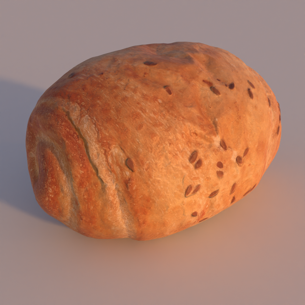 Bread Roll | FREE Food models | BlenderKit