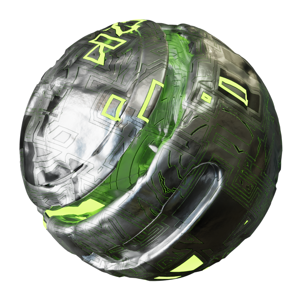 Procedural Scifi Alien Metal Green | FREE metal materials | BlenderKit