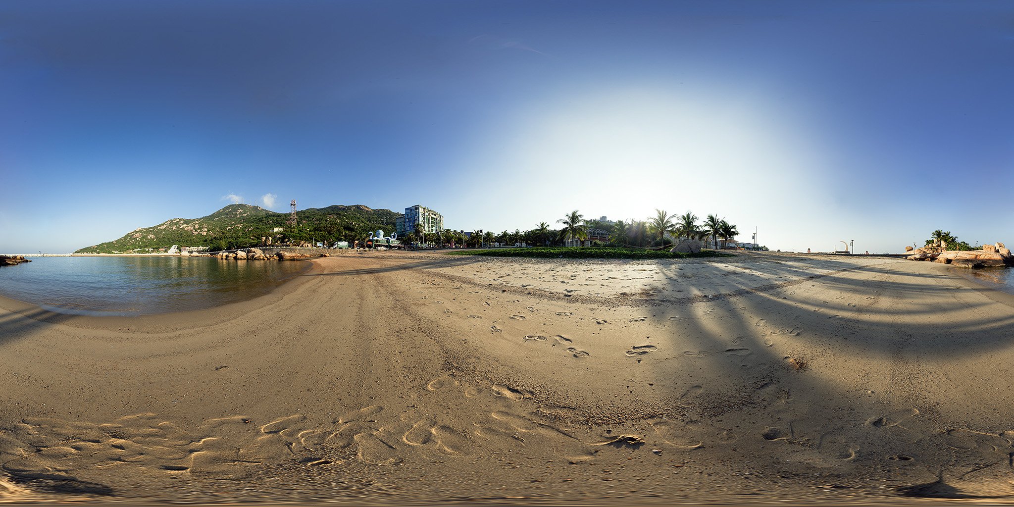 The beach at sunset | Nature HDRis | BlenderKit