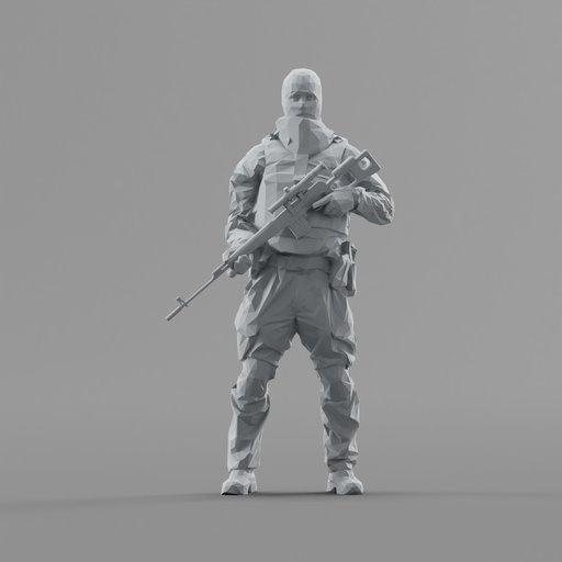 Lowpoly People SWAT Soldier | Military Characters models | BlenderKit
