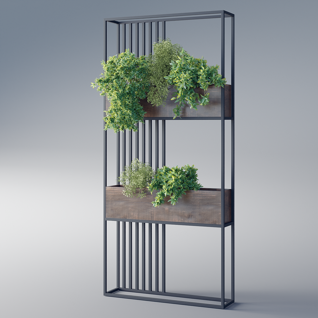 Rack with decorative plants | Indoor Plants models | BlenderKit