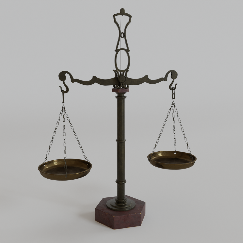 Antique Balance Scale | Miscellaneous models | BlenderKit
