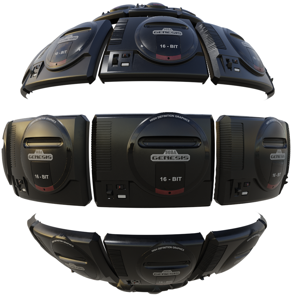 Sega Genesis | FREE tech materials | BlenderKit
