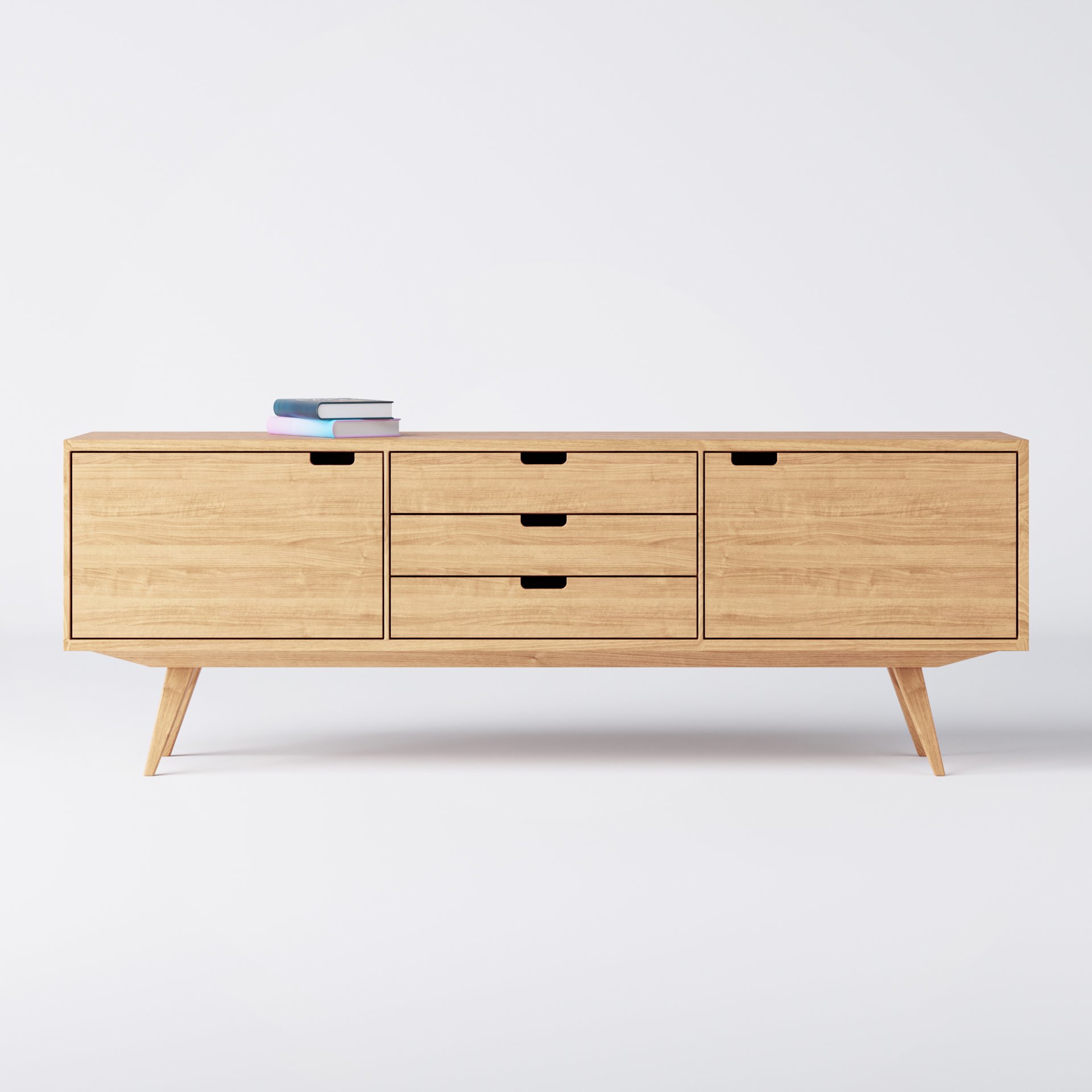 Oak wood sideboard | Sideboard & Drawers models | BlenderKit