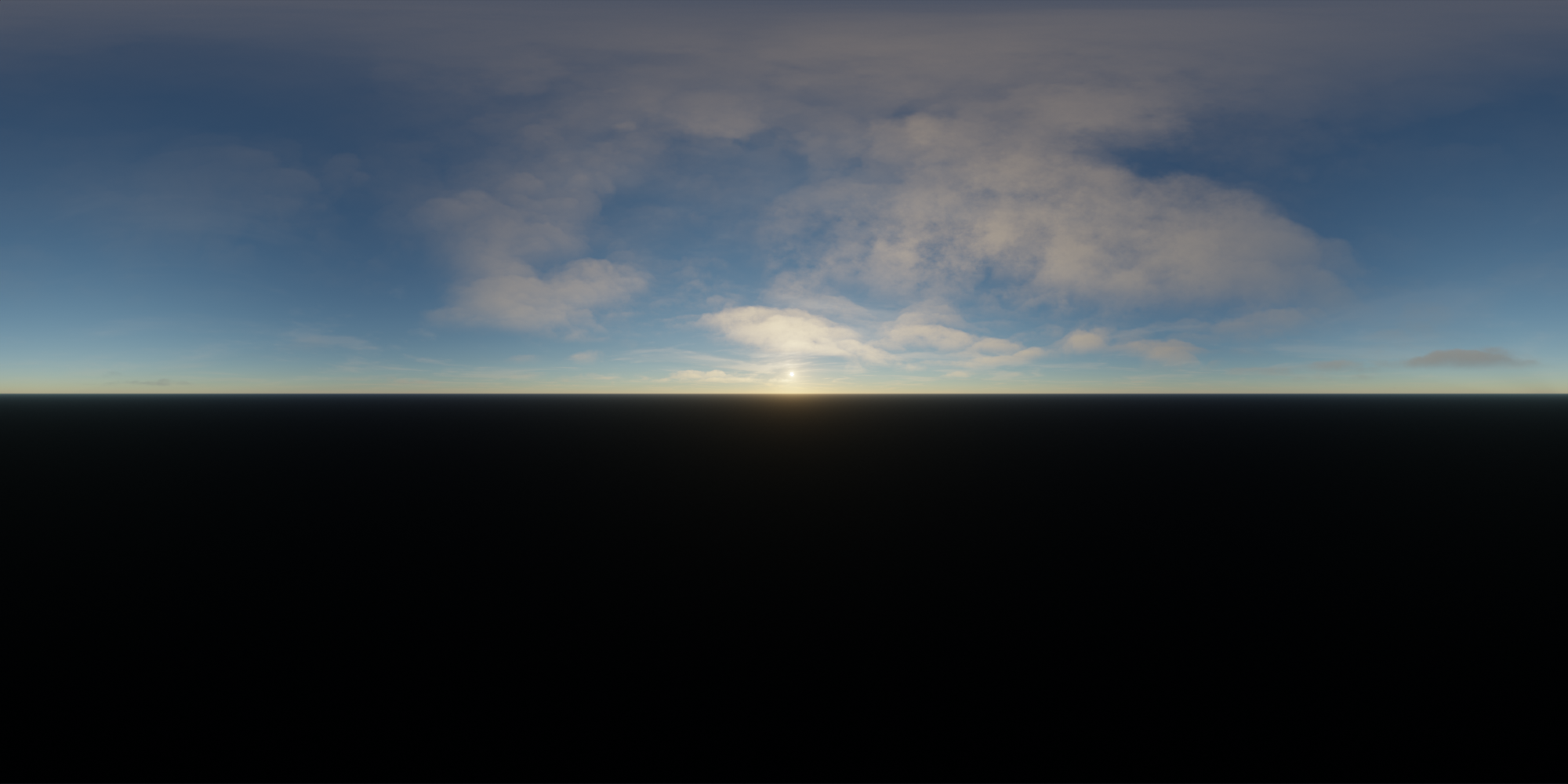 Cloudy Sunny Sunset Sky | FREE Nature HDRis | BlenderKit
