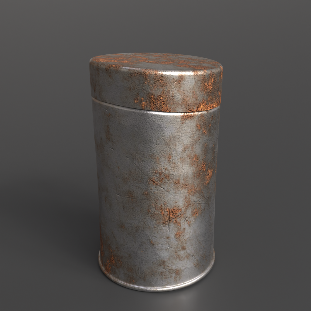 Old Rusty tin can | Containers models | BlenderKit