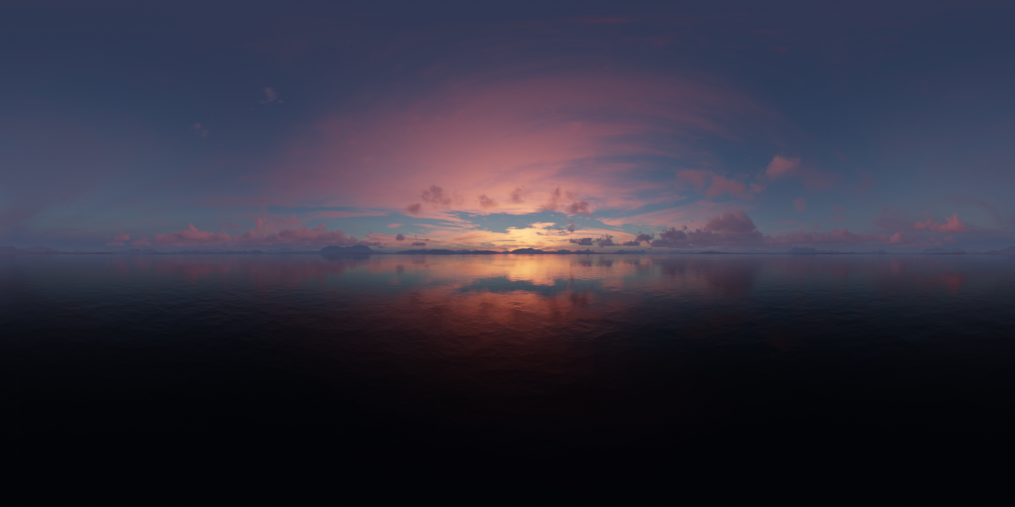 Pink Sky over Lake | Landscapes HDRis | BlenderKit