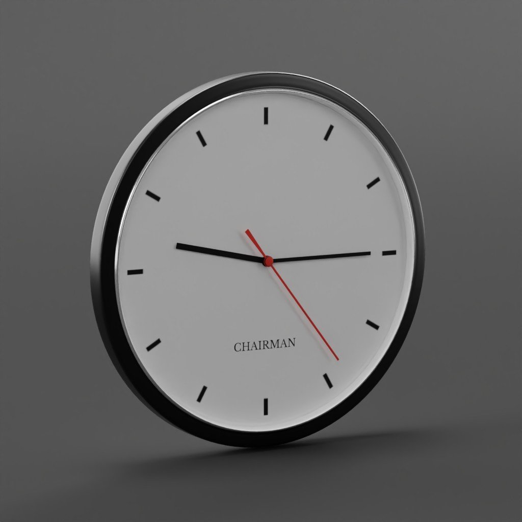 Simple clock | Clocks models | BlenderKit
