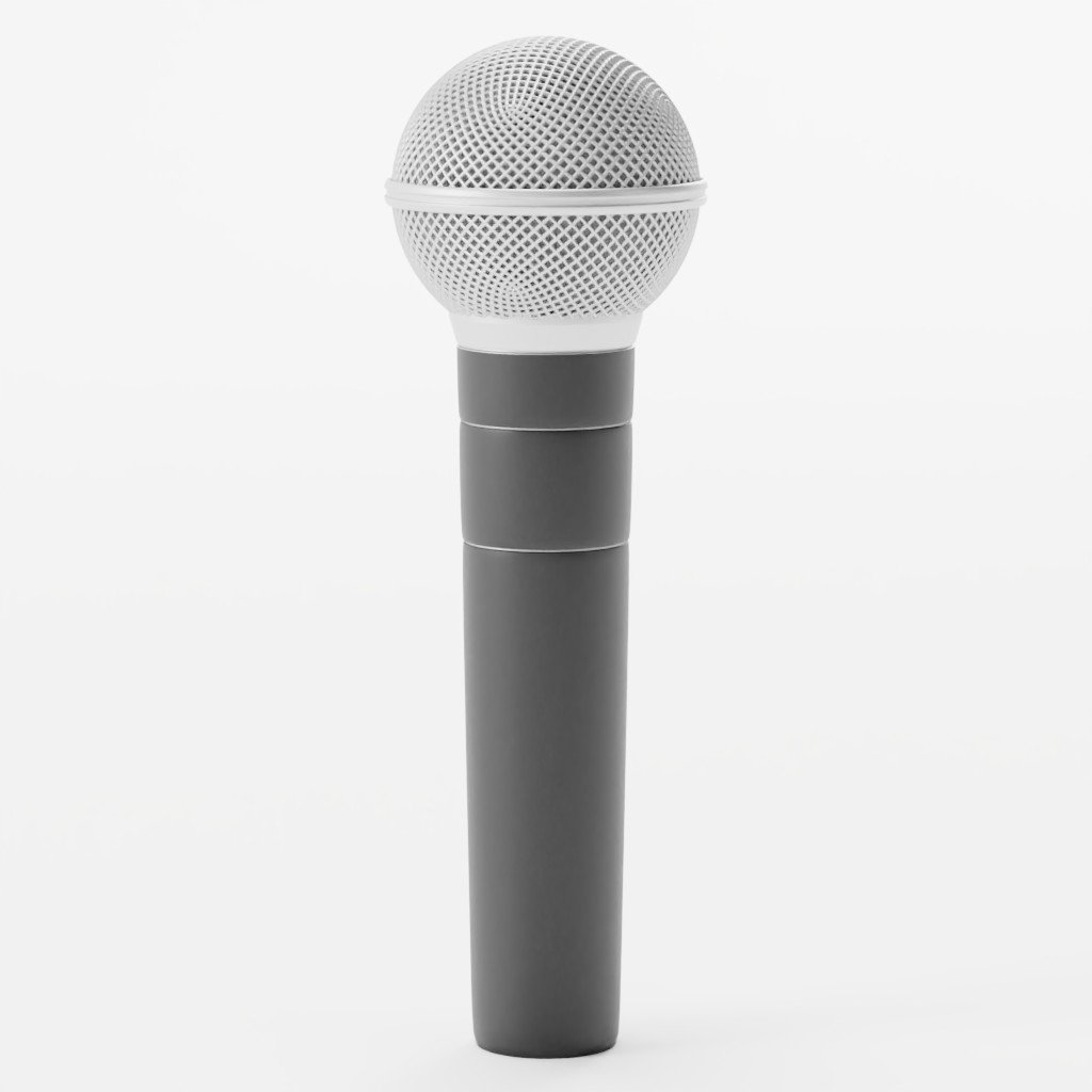 Simple Microphone | FREE Music Accessories models | BlenderKit