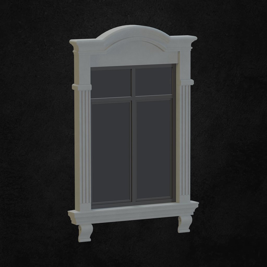 Classical Window | Windows models | BlenderKit