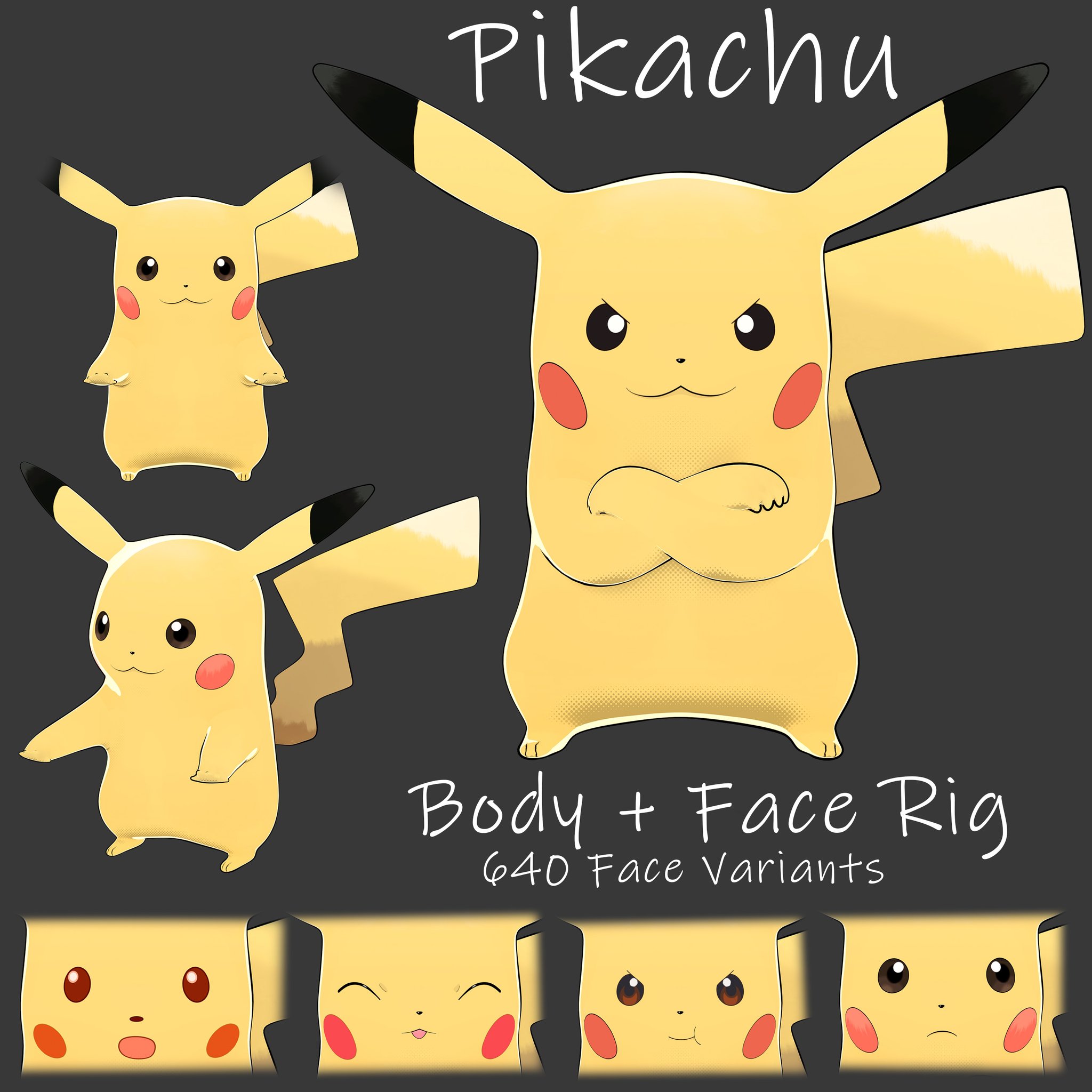 Pikachu | Monsters & Creatures models | BlenderKit
