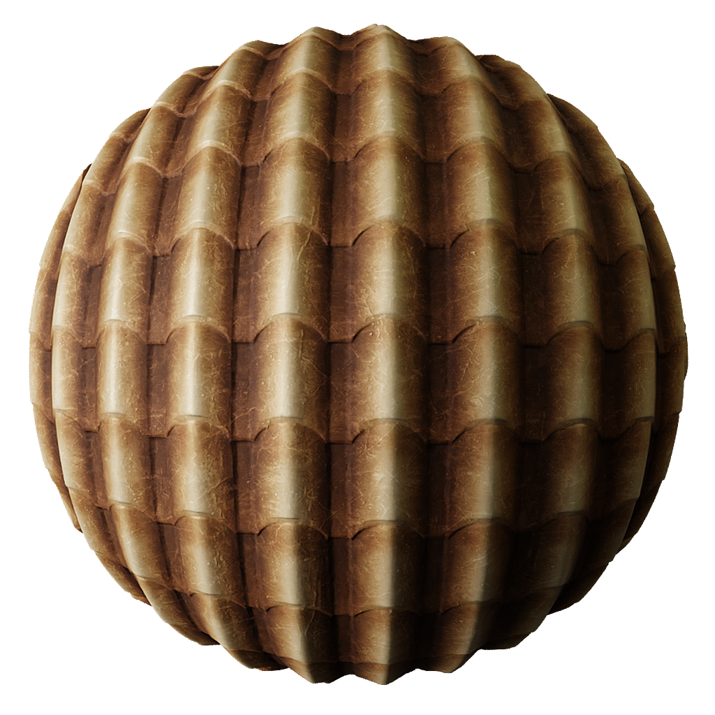 Roman Terracotta Roof Tiles | FREE roofing materials | BlenderKit