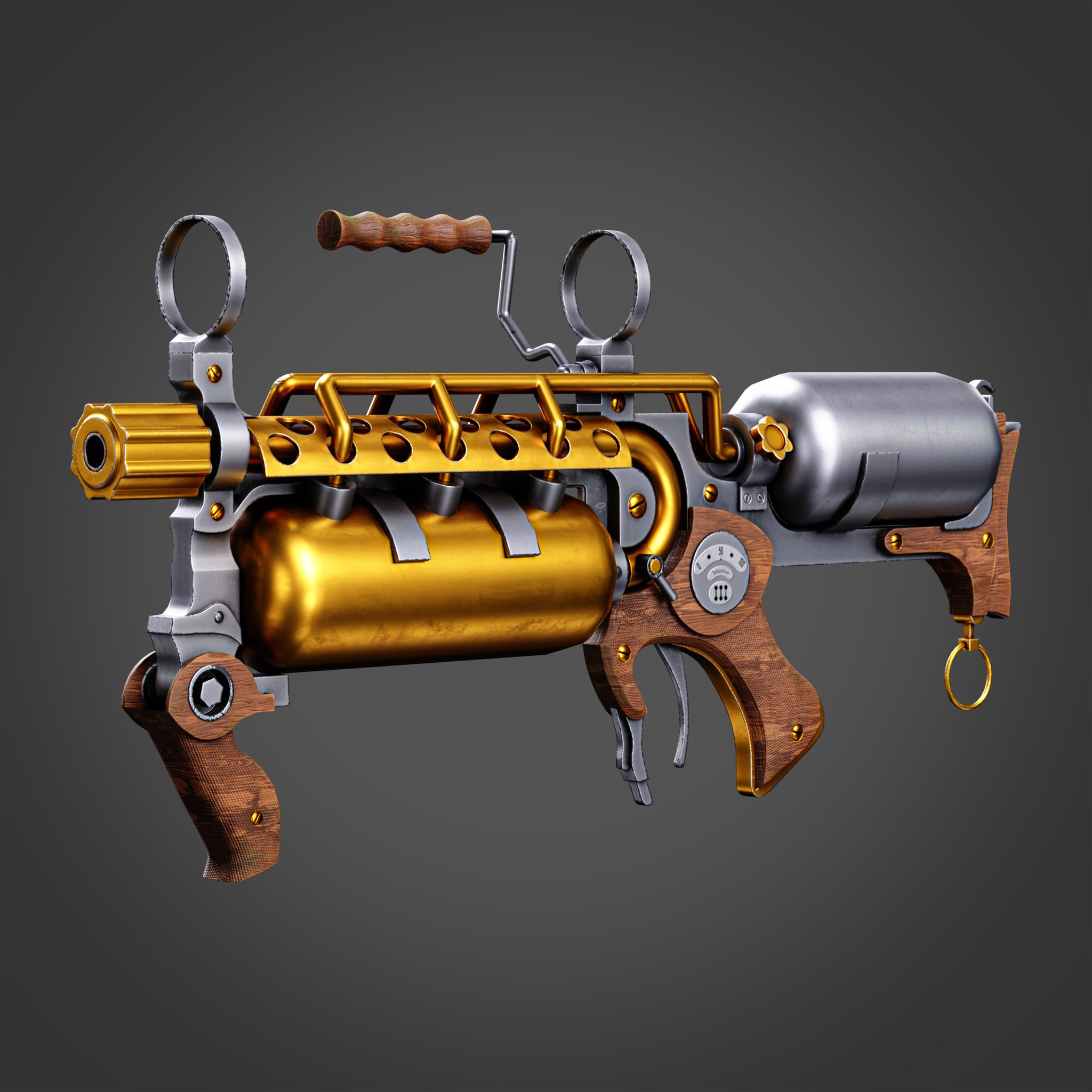Stylized Gun | Sci-Fi Weapons models | BlenderKit