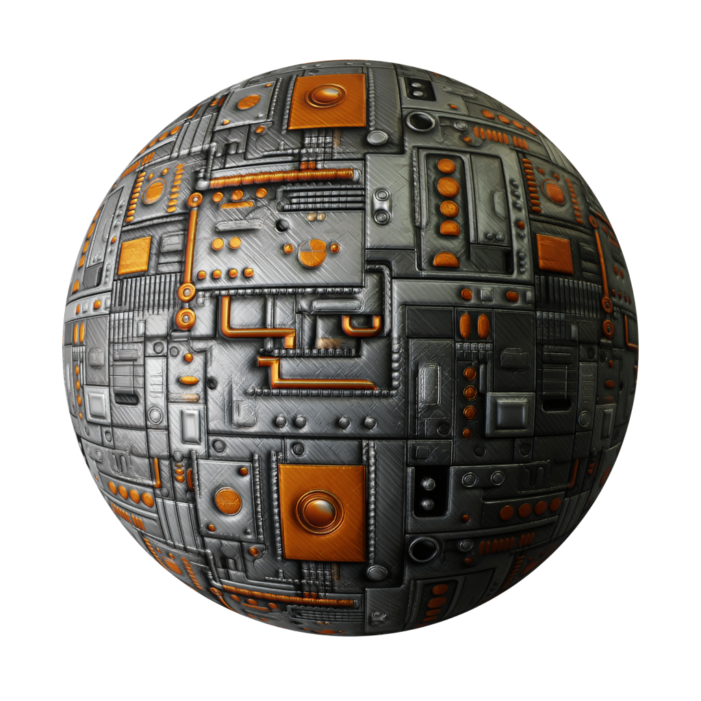 Sci-Fi Metalic Panel 1 | FREE metal materials | BlenderKit