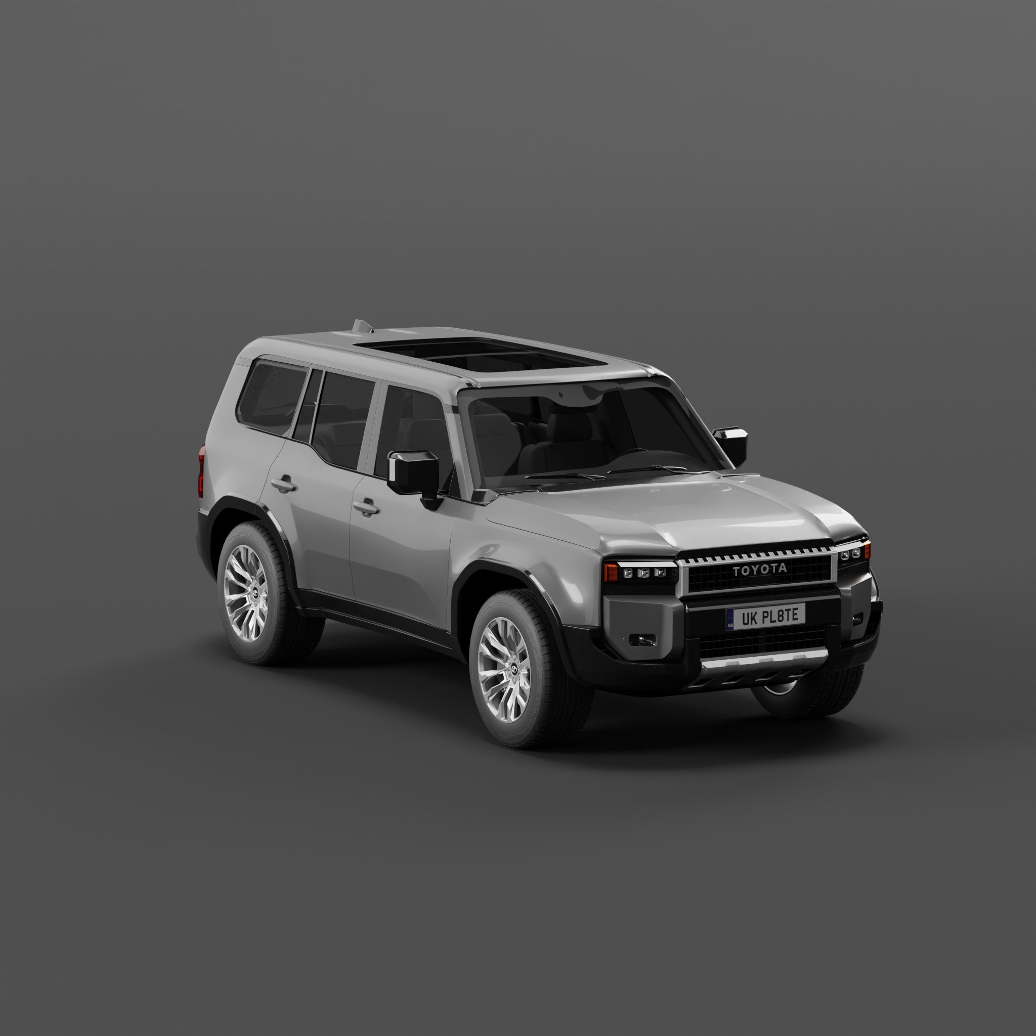 Toyota Land Cruiser 250 Prado | Modern Cars models | BlenderKit