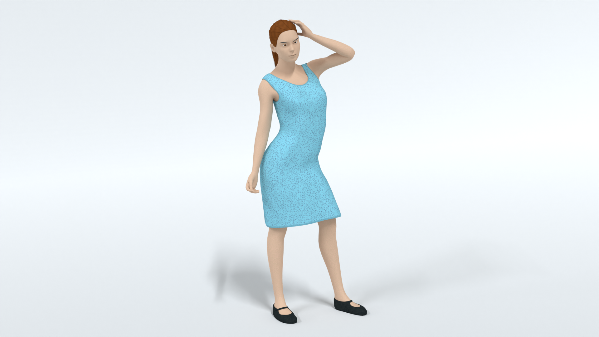 Cartoon Woman Posing | 3D Women models | BlenderKit