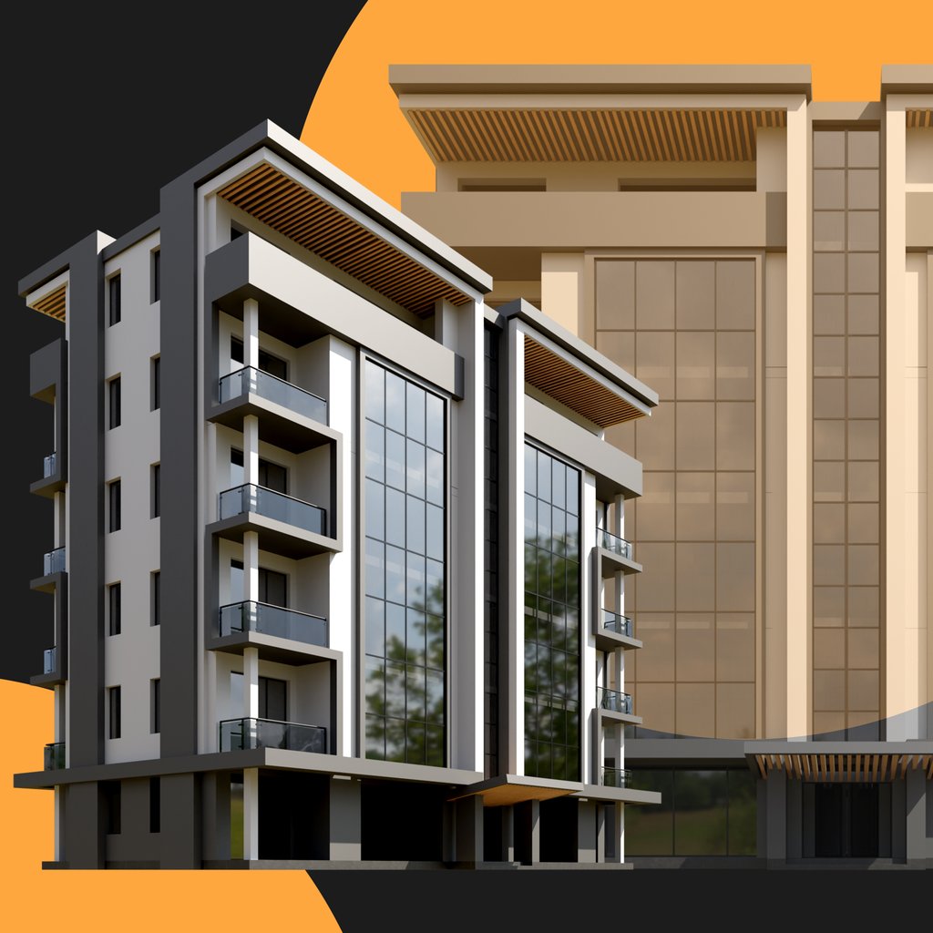 Hotel | FREE Commercial Buildings models | BlenderKit