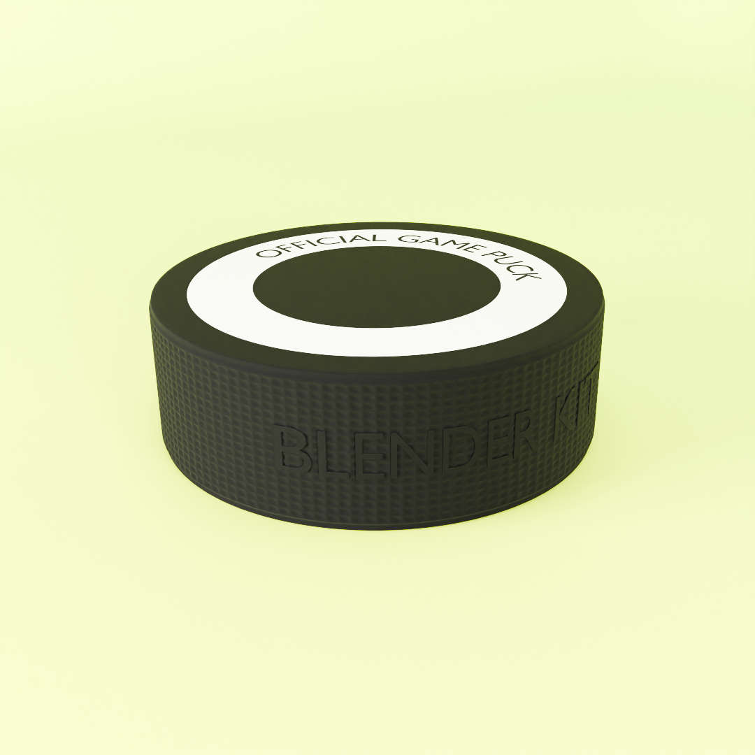 Realistic Ice Hockey Puck | FREE Sport models | BlenderKit