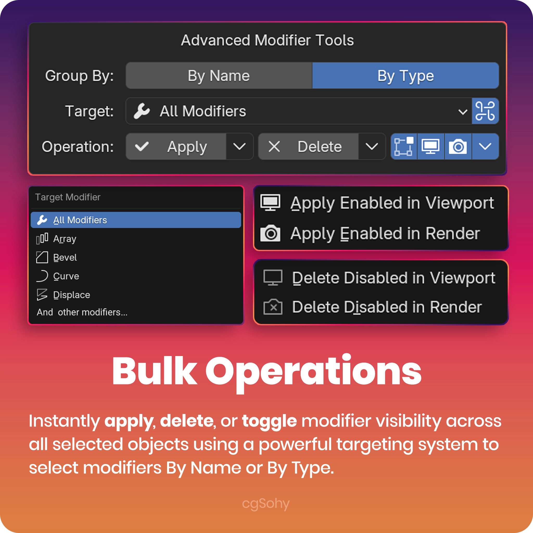 Advanced Modifier Tools (AMT) | BlenderKit