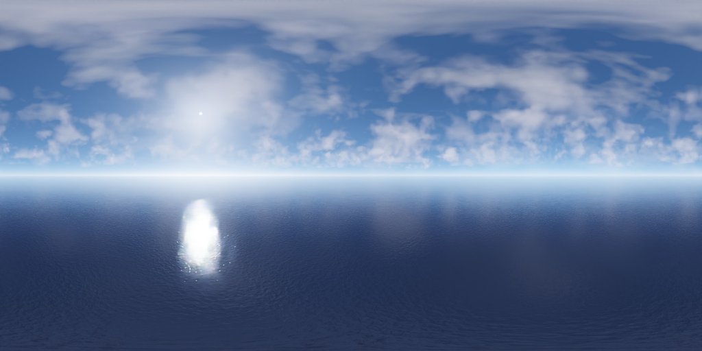 Ocean Reflection Daylight | Water Environments HDRis | BlenderKit