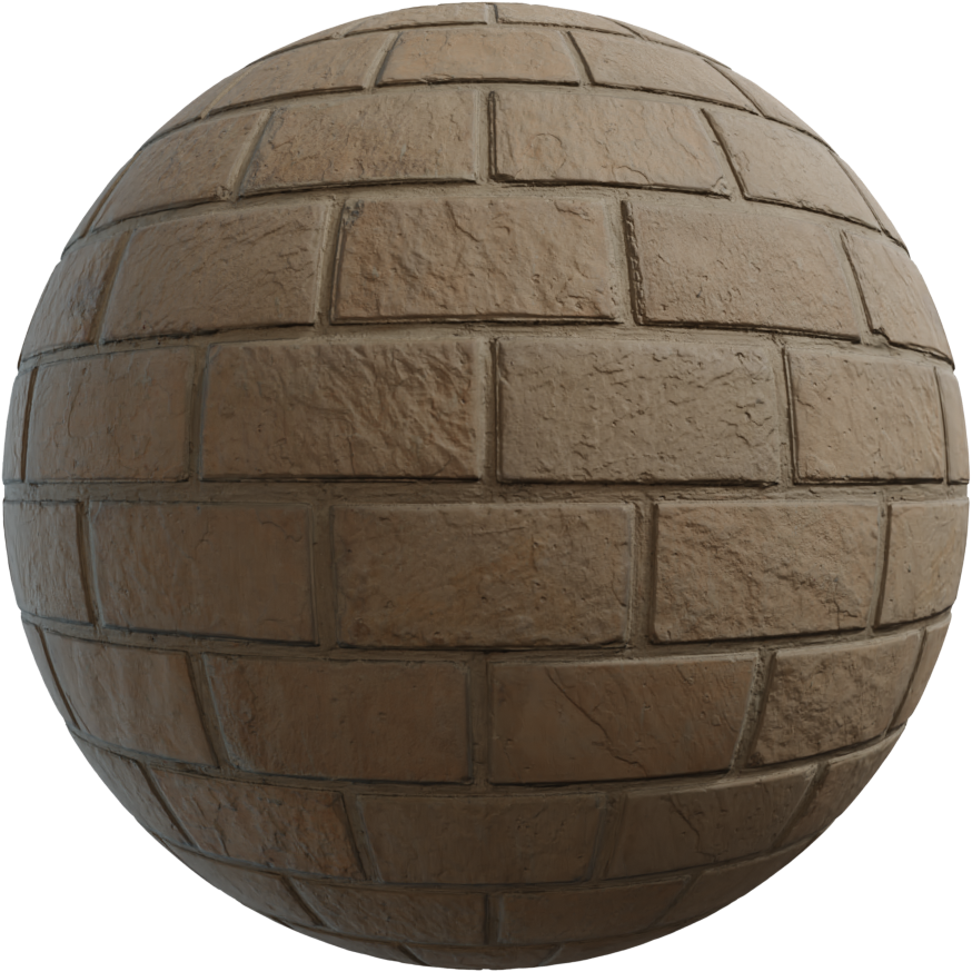 Seaworn Sandstone Brick | FREE bricks materials | BlenderKit