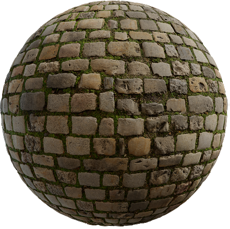 Mossy Cobblestone | FREE floor materials | BlenderKit