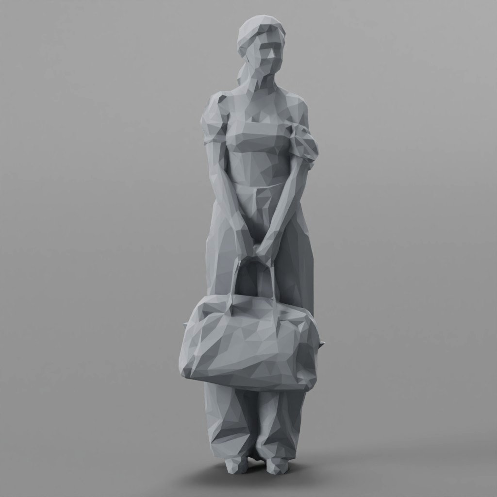 Lowpoly Girl | Women models | BlenderKit