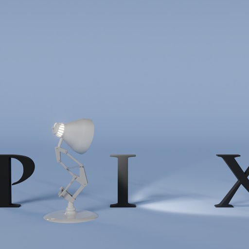 Pixar Lamp Animation Scene | FREE Cartoon scenes | BlenderKit