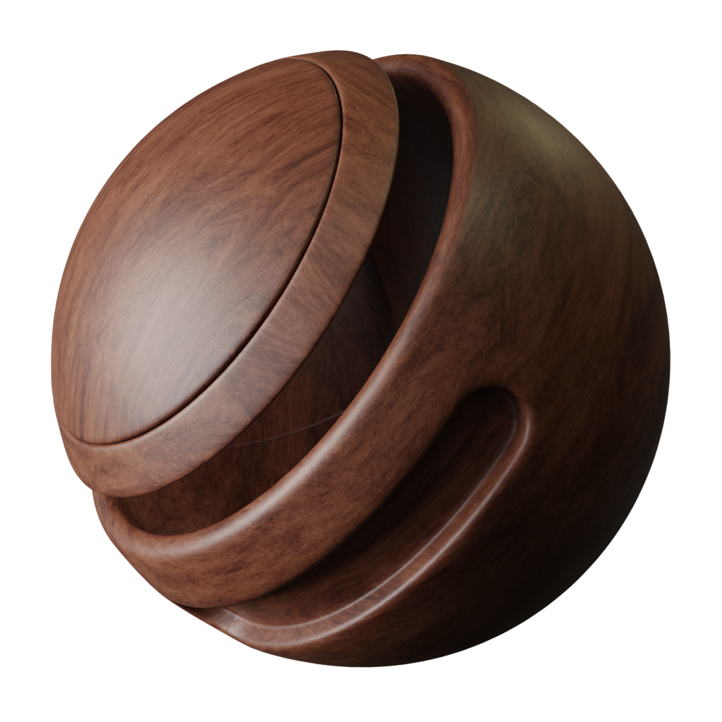 BlenderKit | Download the FREE Polished Walnut Finish material