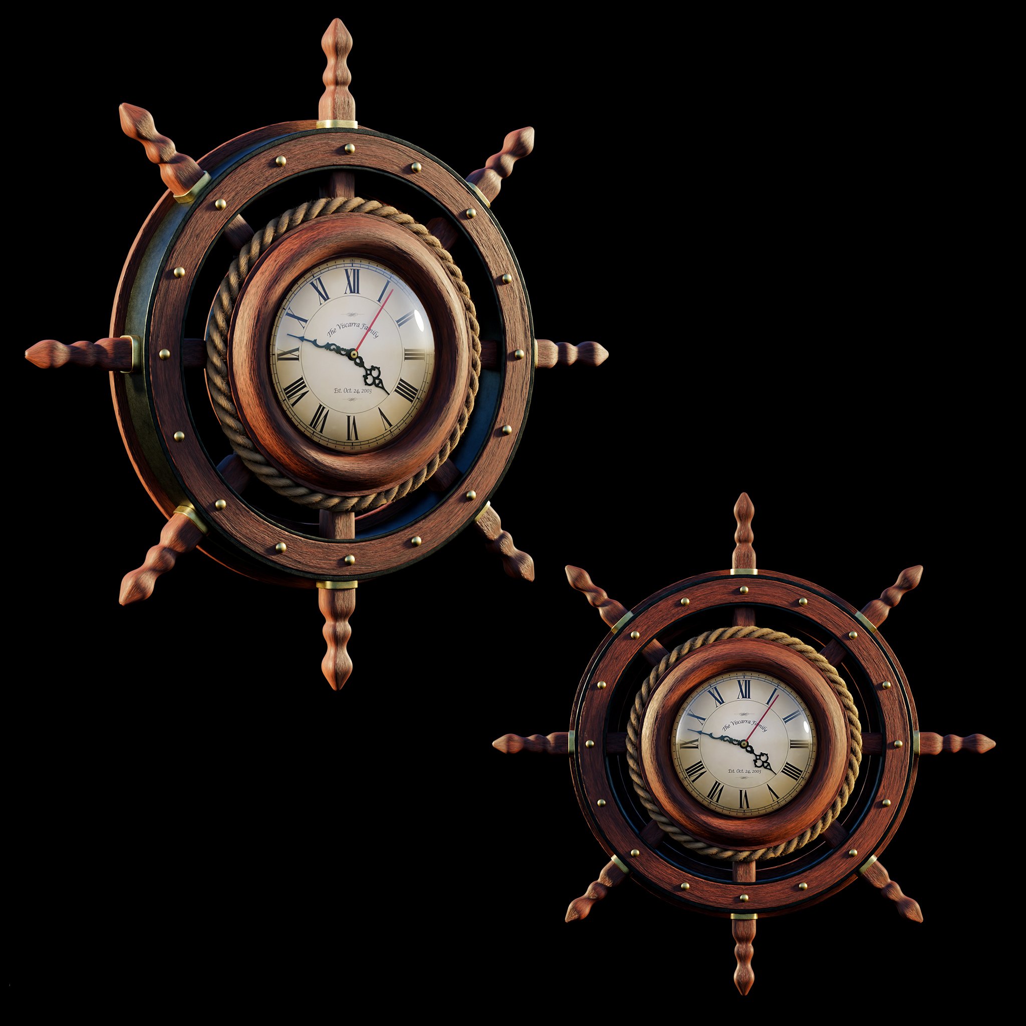 Animated wall clock | Clocks models | BlenderKit