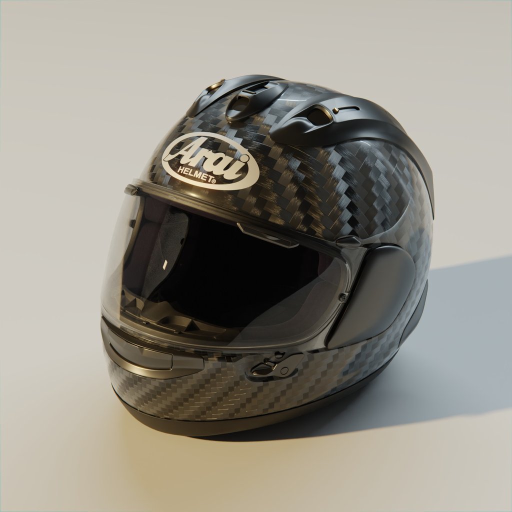 BlenderKit | Download the Arai motorcycle helmet model