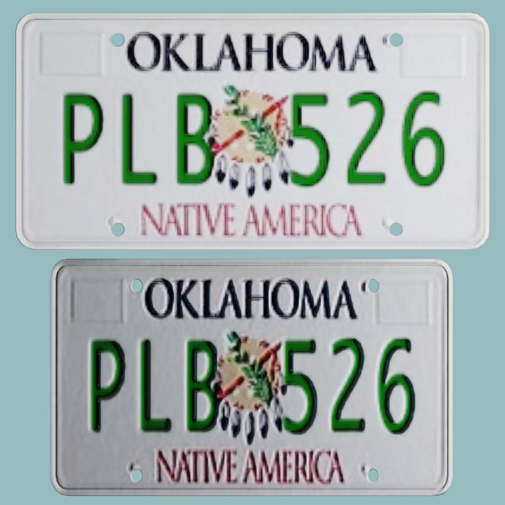 BlenderKit | Download the FREE Oklahoma Licence plate PL model