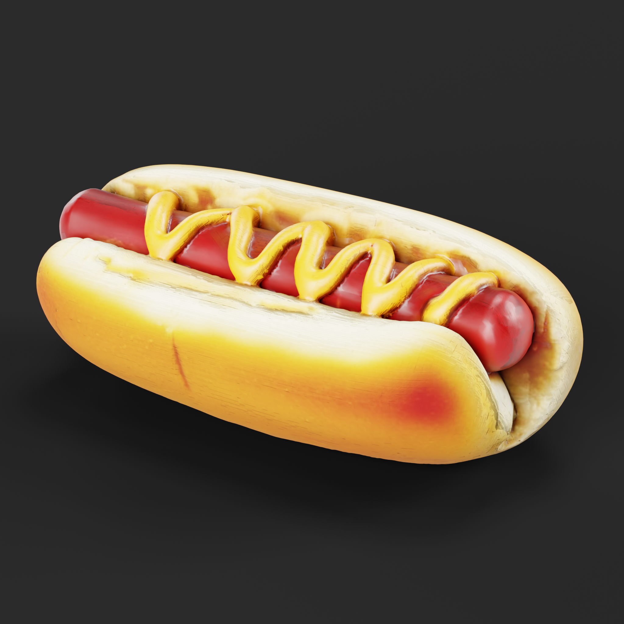 Grilled Cheese Hot Dog | FREE Food models | BlenderKit