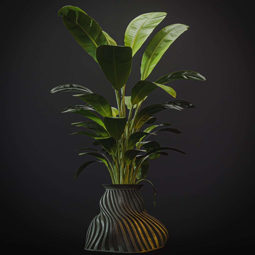 Low Poly Flower Vase | FREE Indoor Plants models | BlenderKit