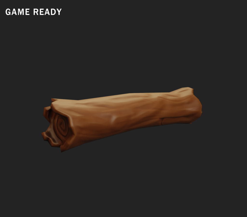 Stylized log | Trees models | BlenderKit