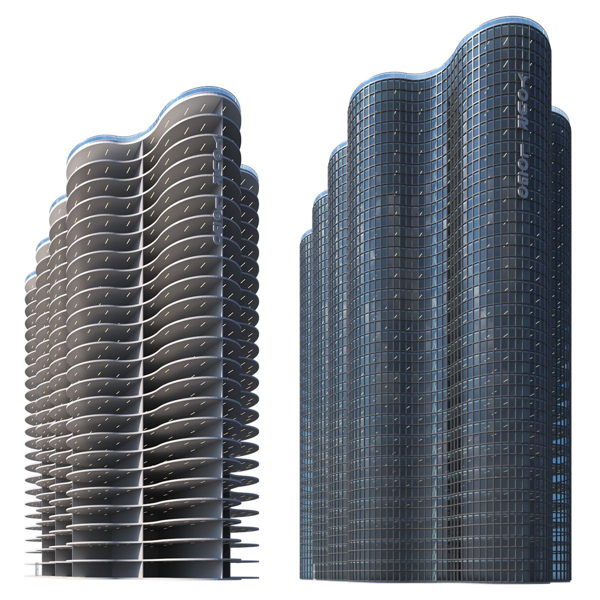 Building Tower Skyscraper Modern Glass | Commercial Buildings models ...