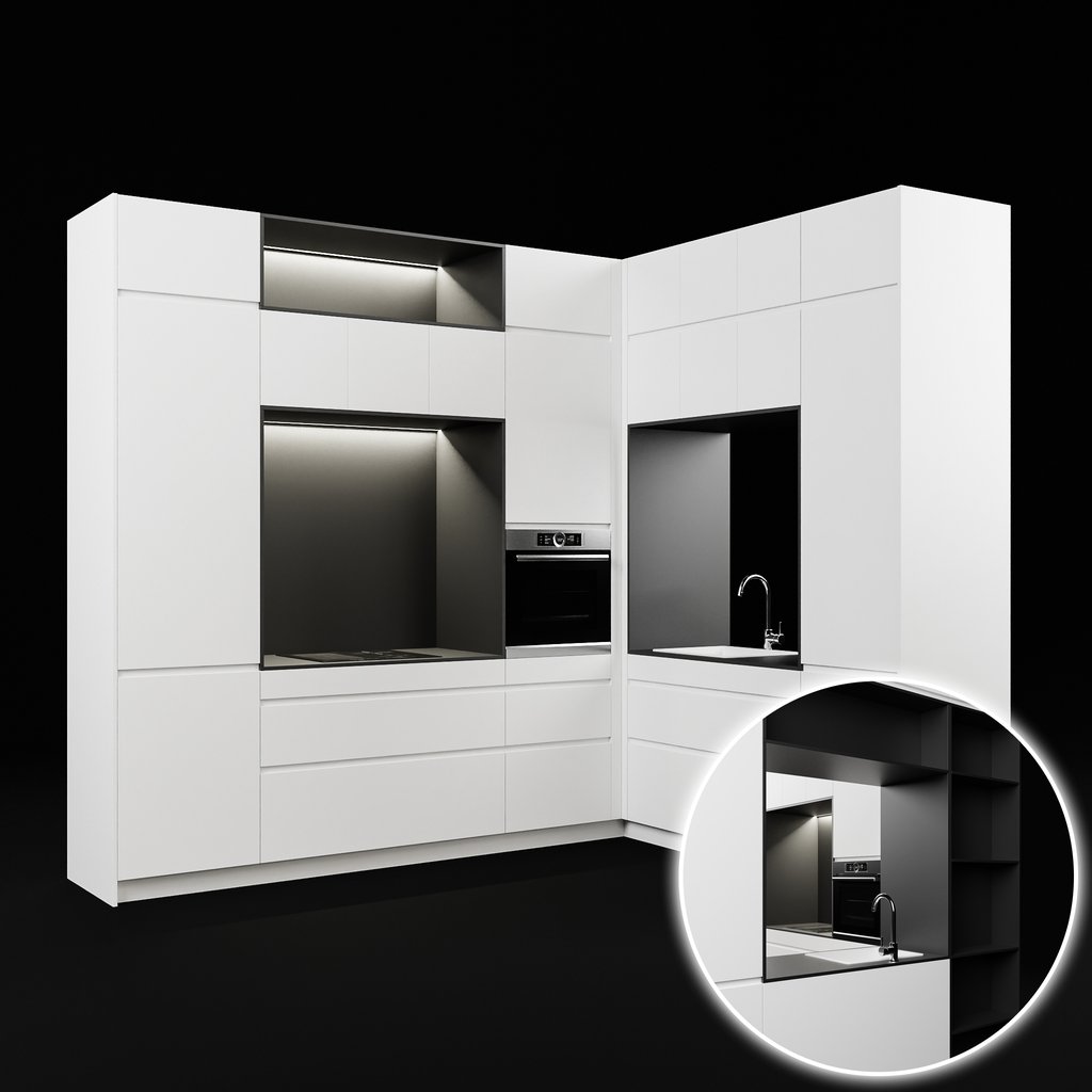 BlenderKit | Download the Kitchen Set06 model
