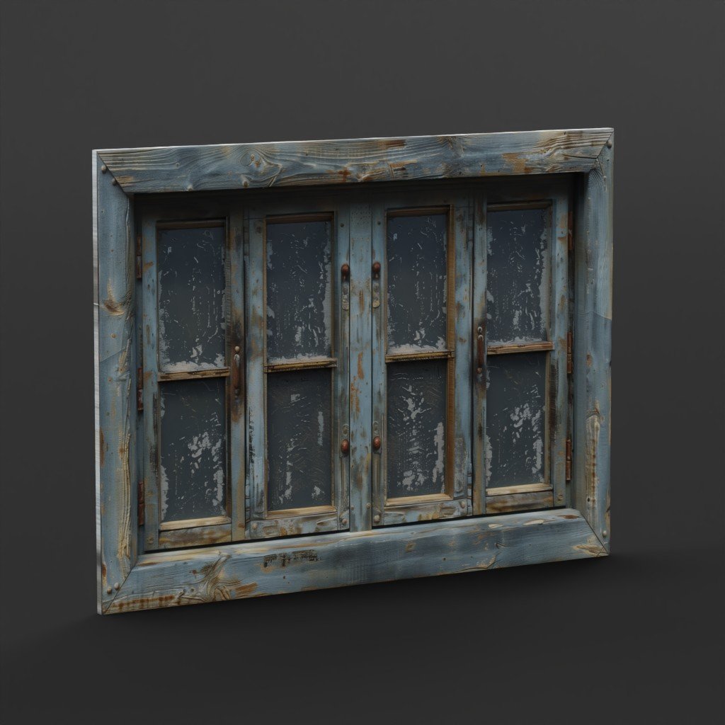 Old window - T - 54 | Windows models | BlenderKit