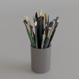 Paint brushes | FREE Miscellaneous models | BlenderKit