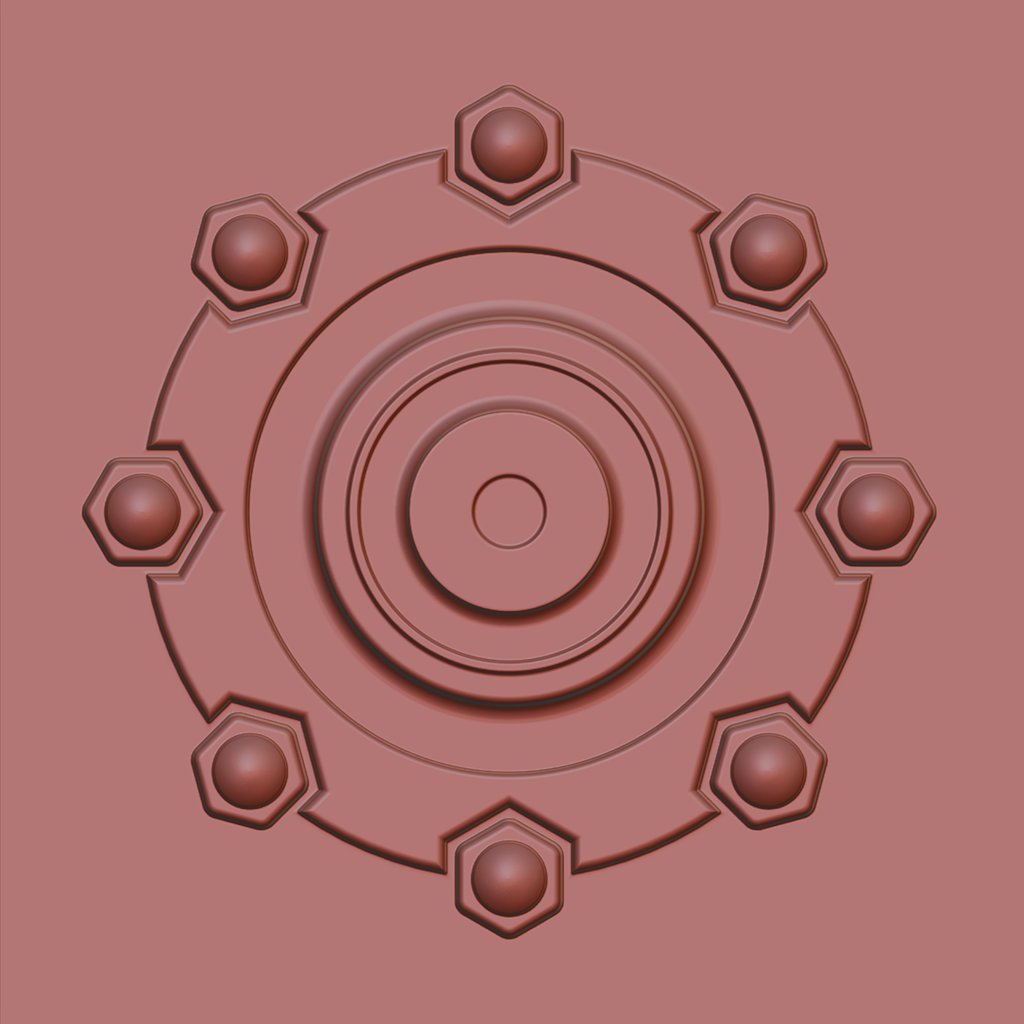 Circular Cog Disc Brush - 01 | FREE 3D industrial brushes | BlenderKit