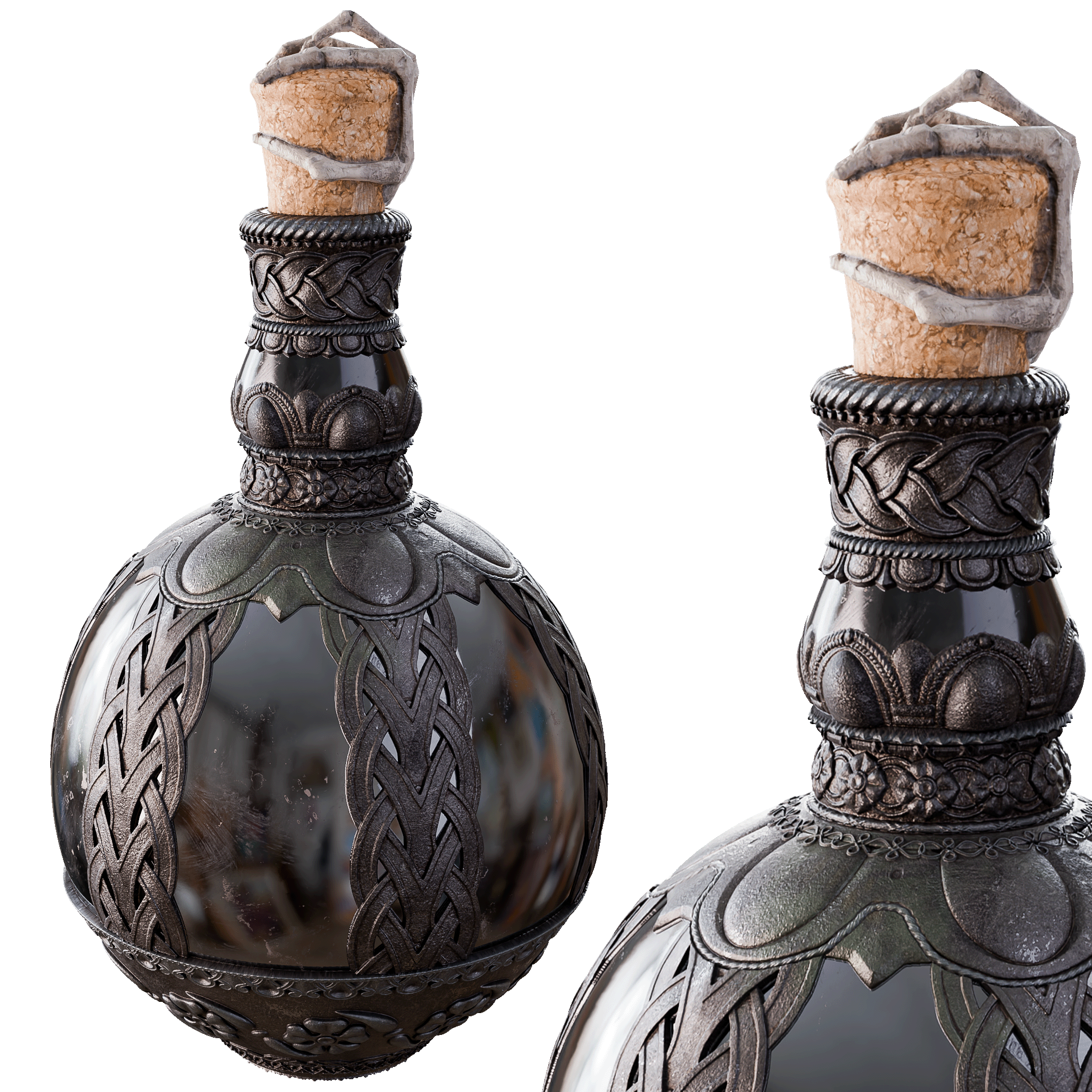 Poison bottle | Food / Drinks models | BlenderKit
