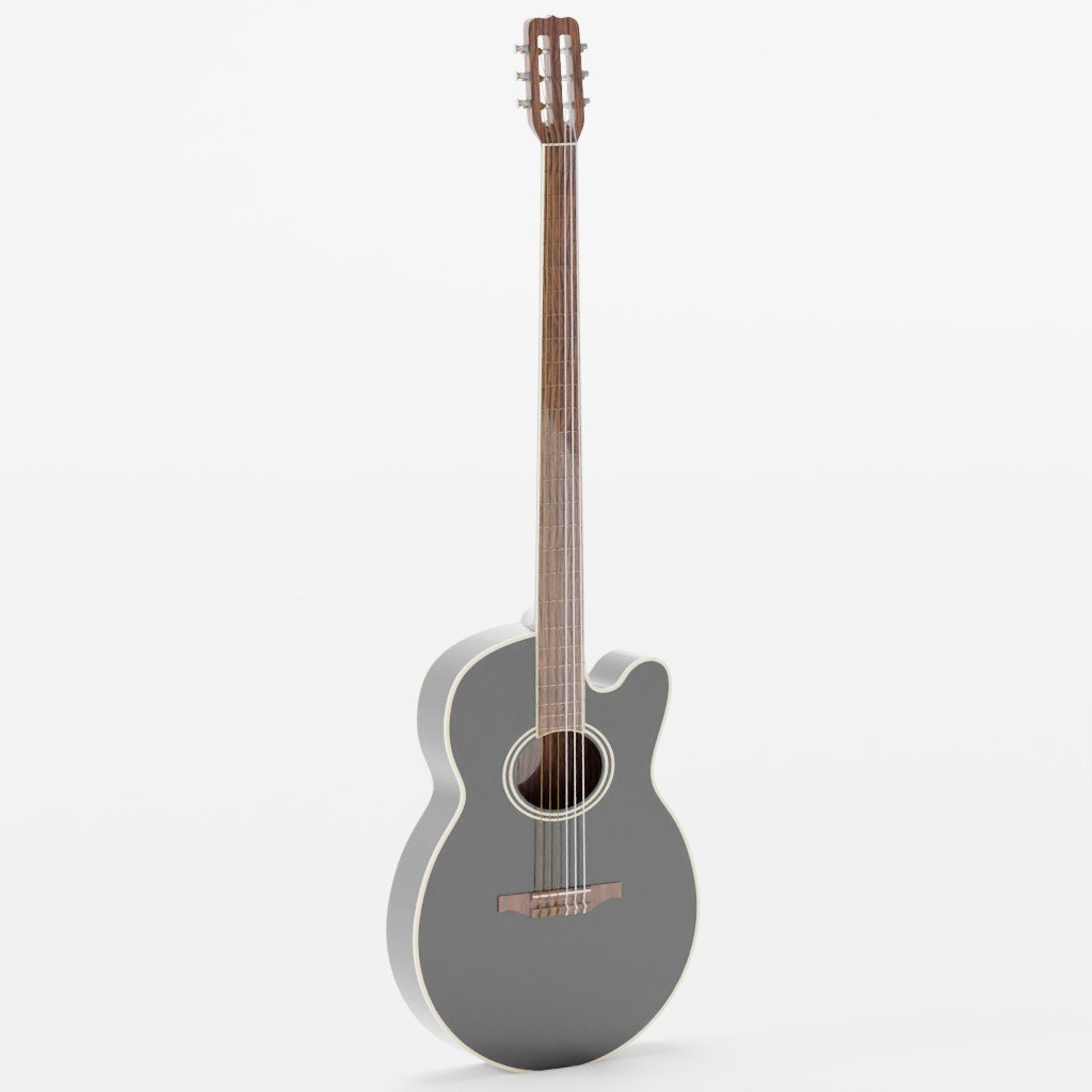 Acoustic guitar | FREE Musical Instruments models | BlenderKit