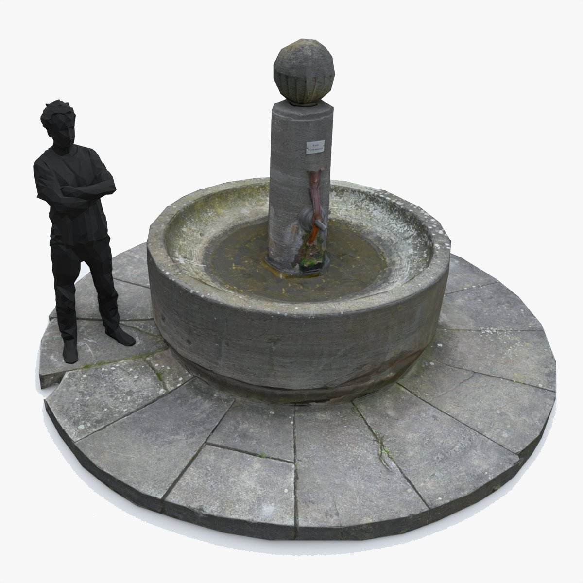 Fountain concrete | Fountains models | BlenderKit