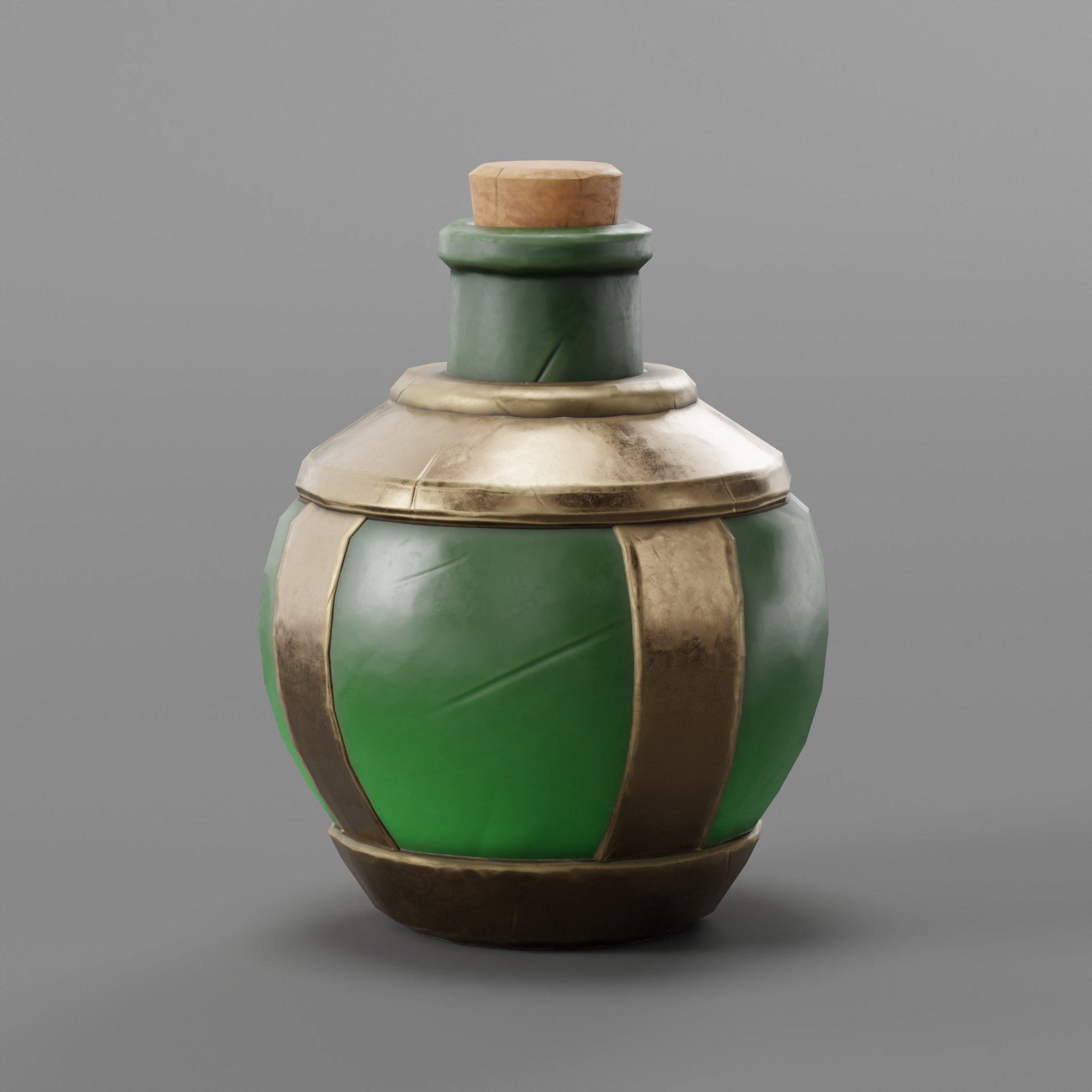 Potion Stylized LowPoly | FREE Beverages models | BlenderKit