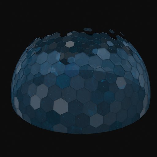 Hex Shield Animation 1 | Technical models | BlenderKit